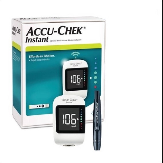 ACCU CHEK INSTANT METER (NO STRIP) เครื่องตรวจวัดระดับน้ำตาล | Shopee ...