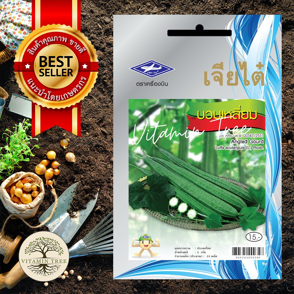 เมล็ดพันธุ์ บวบ เหลี่ยม 2กรัม | Shopee Thailand
