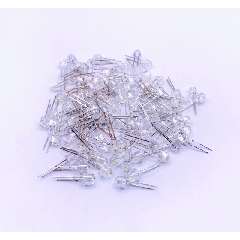 LED 4 mm Super Bright แพ็ค 100 ตัว 2 ขา | Shopee Thailand