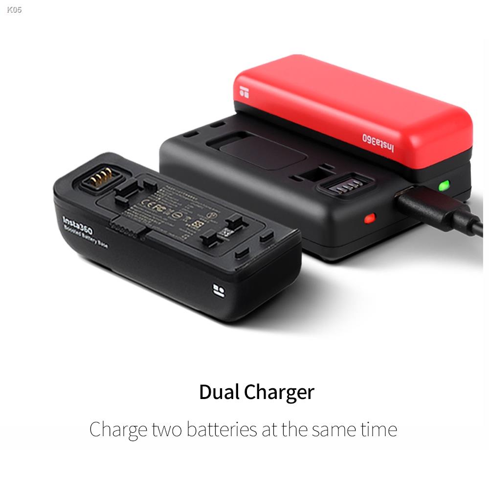 Insta 360 One R RS Battery Fast Charge Double Charging Boosted Batteries Base Charger For ...