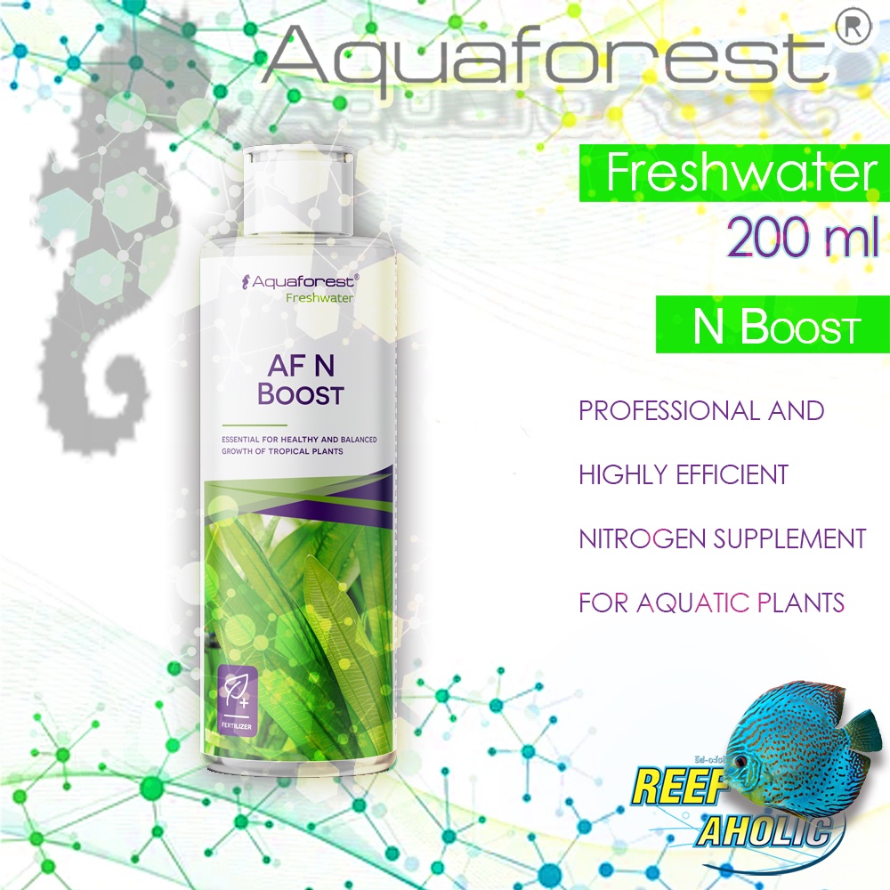 Reef-Aholic Aquaforest Freshwater สำหรับตู้ไม้น้ำ AF Aquaforest N Boost 200 ml ปุ๋ยน้ำ สูตรเพิ่ม ...