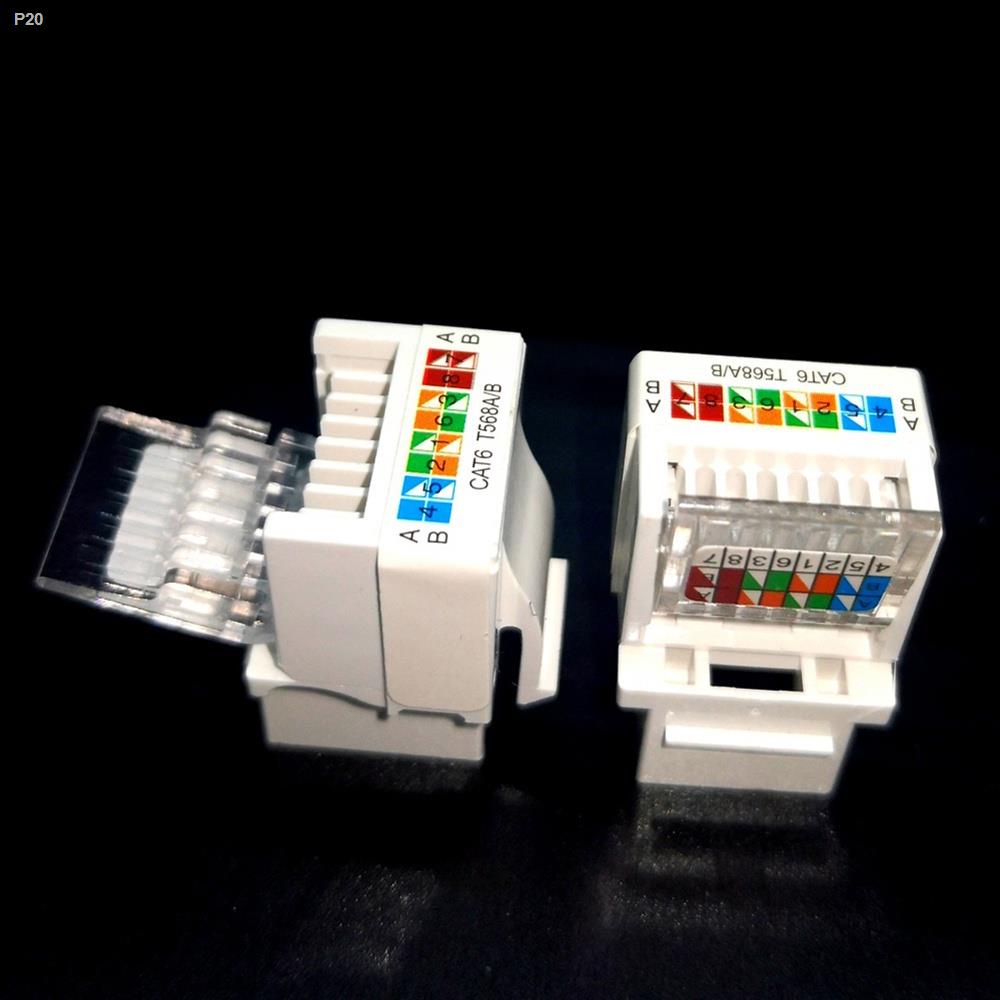 PEWANY Female Network Module AMP Network Jack RJ45 Connector ...