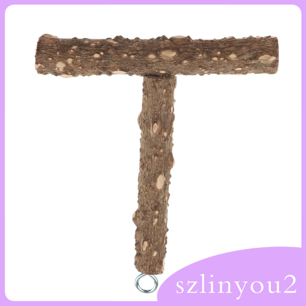 ☎ ☂In Stock Bird Parrot Scratching Chewing Stick T-shape Jumping ...