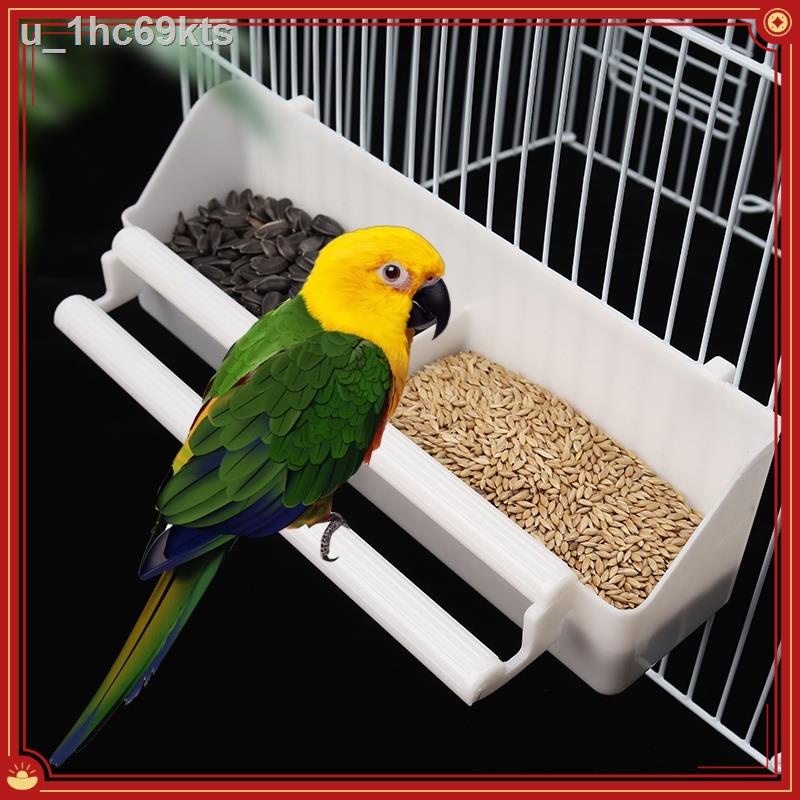 【Ready stock】Parrot Birds feeder box Water Hanging Bowl Parakeet Feeder ...