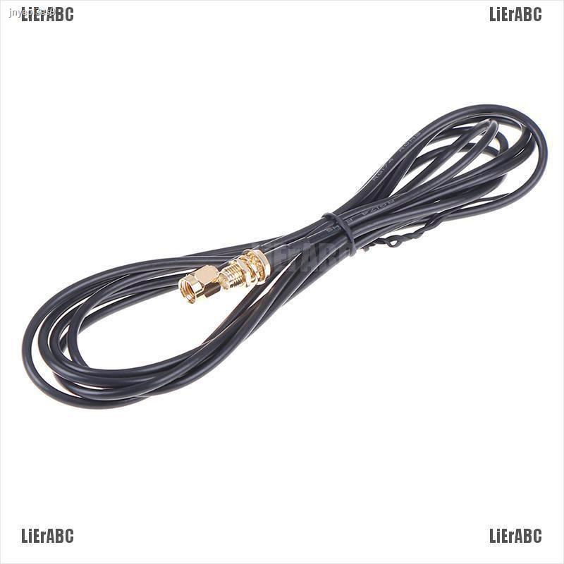 LiErABC1PC 1m WiFi router antenna extension cable cord RG174 RP-SMA male to female[Instock ...