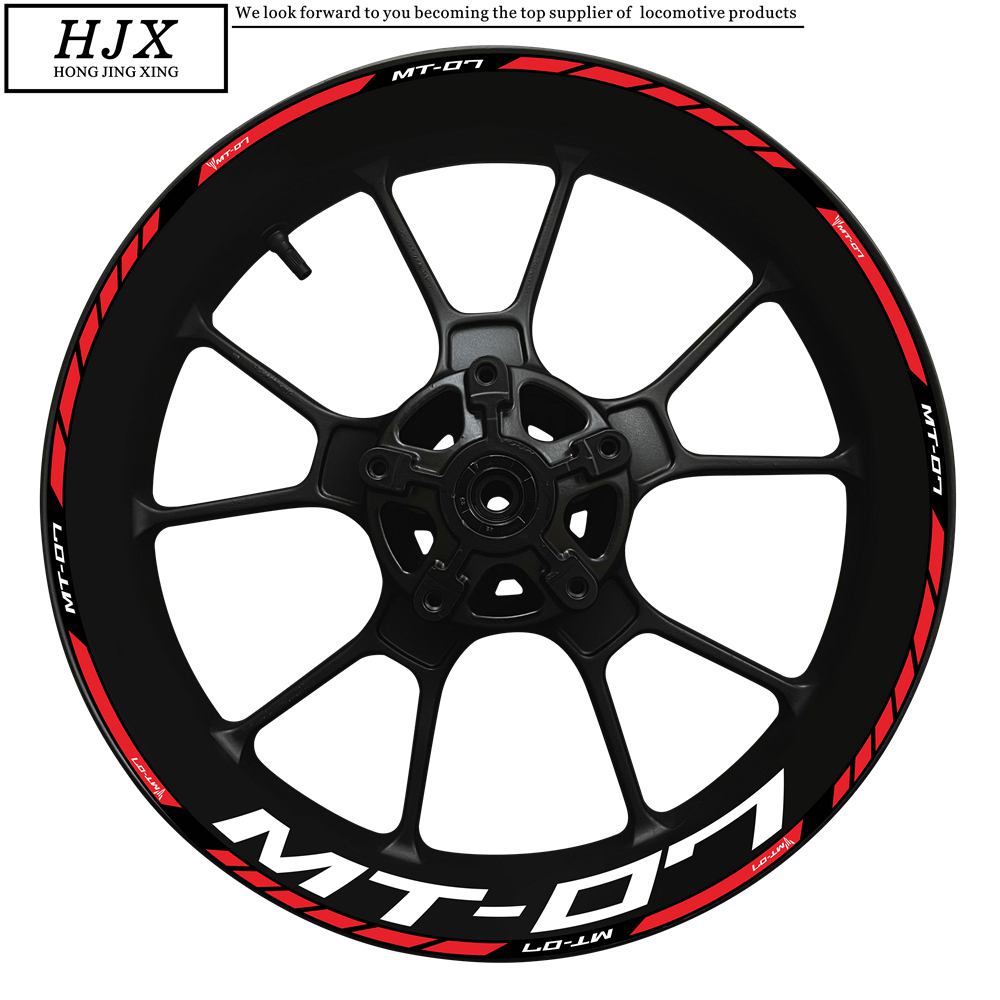 สำหรับ Yamaha รถจักรยานยนต์ MT-07ริมรูปลอกตกแต่งชุด17นิ้ว MT 07ดุมล้อ ...