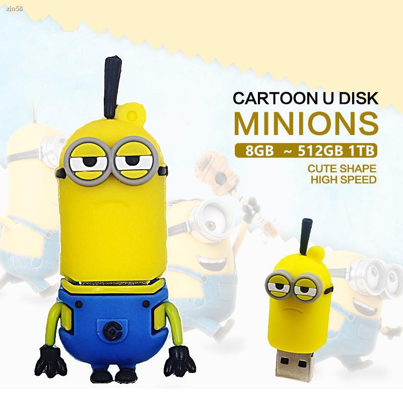 Minions Cartoon Silicon USB Flash Drive 3 brother's Pen drive +Android ...
