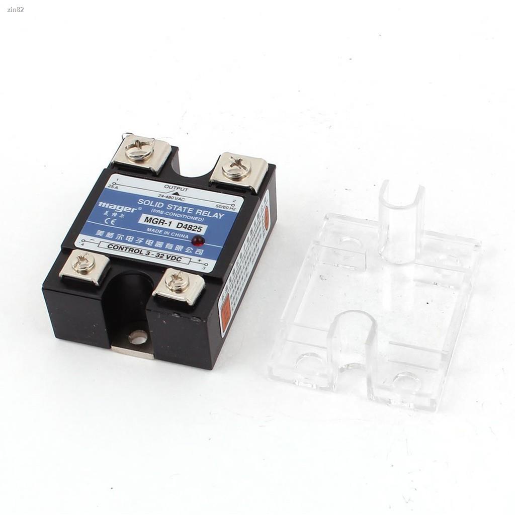 MGR-1 D4825 Single-phase Solid State Relay SSR 25A DC 3-32 V AC 24-480 V | Shopee Thailand