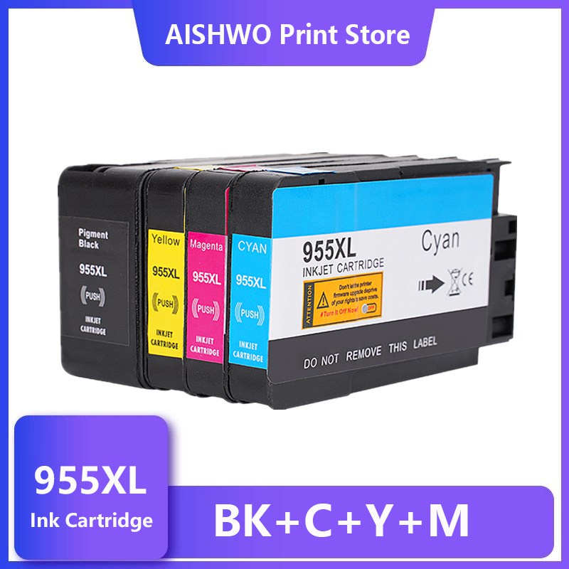 ASW 955 XL 955XL สำหรับ HP Officejet Pro 7720 7740 8710 8715 8720 8730 ...