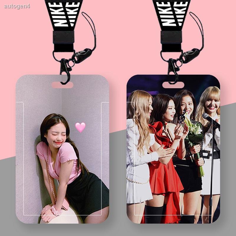 【2】K-pop Blackpink ID card holder student card cover JENNIE ROSÉ JISOO ...