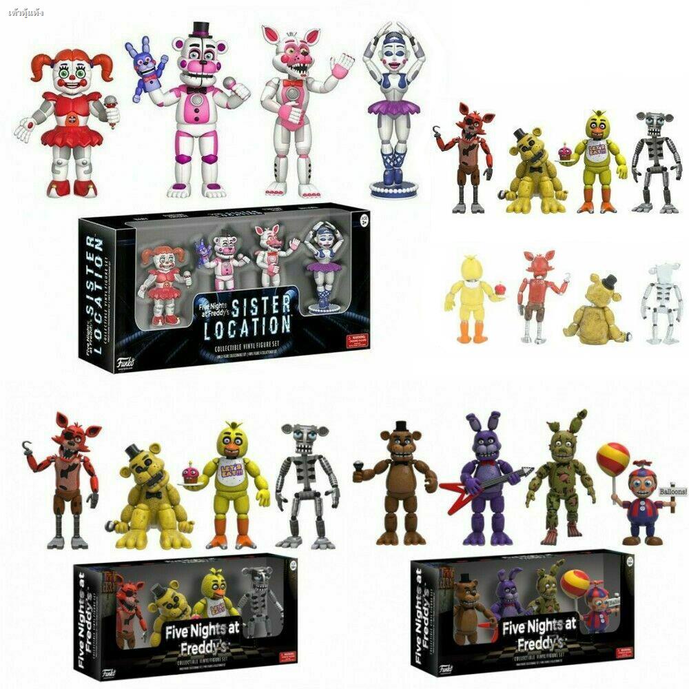 4X FNAF Five Nights At Freddy's Plush Bear Action Figure Model Kids ...