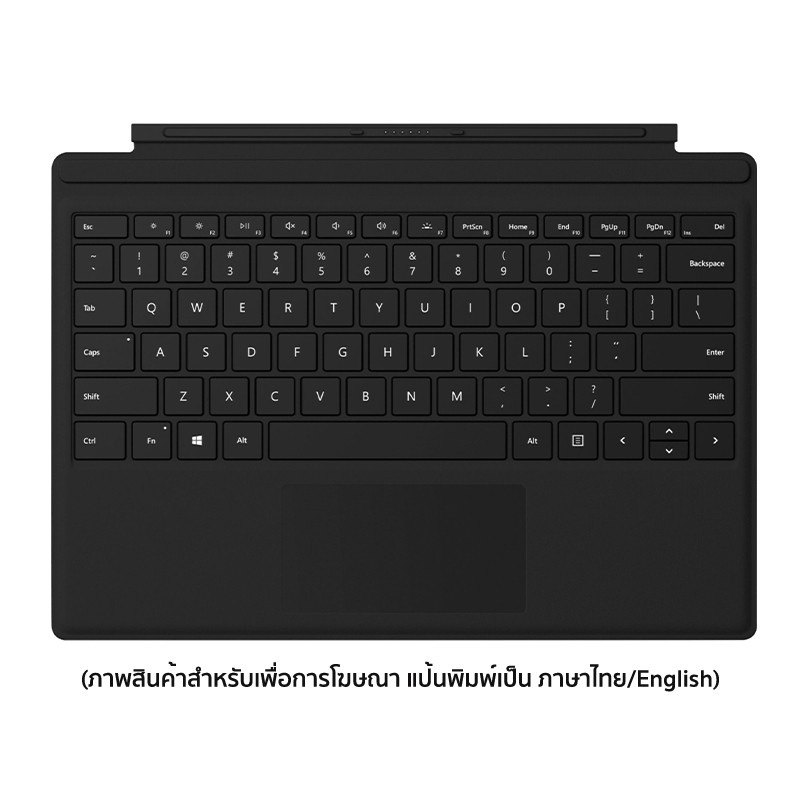 ☎Microsoft Surface Pro Type Cover Thai-English Keyboard Color-Black ...