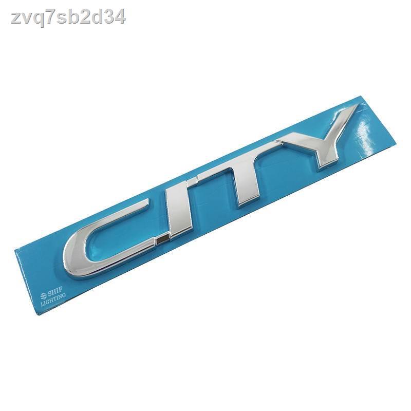 1 x ABS Chrome/Black CITY Logo Letter Car Rear Emblem Sticker Badge ...