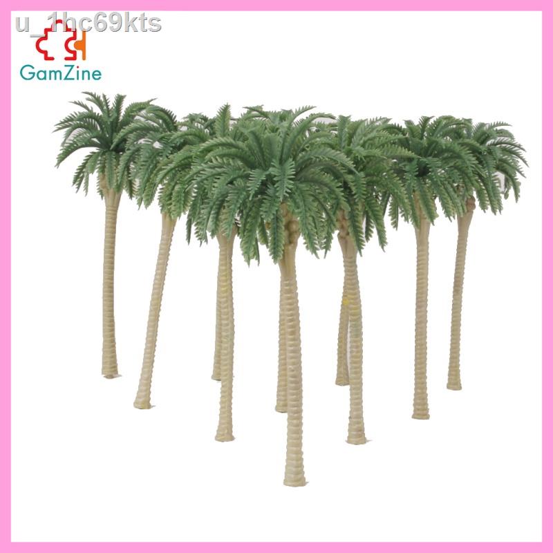 [NANA] 20 Plastic Model Tree Artificial Coconut Palm Trees Rainforest ...