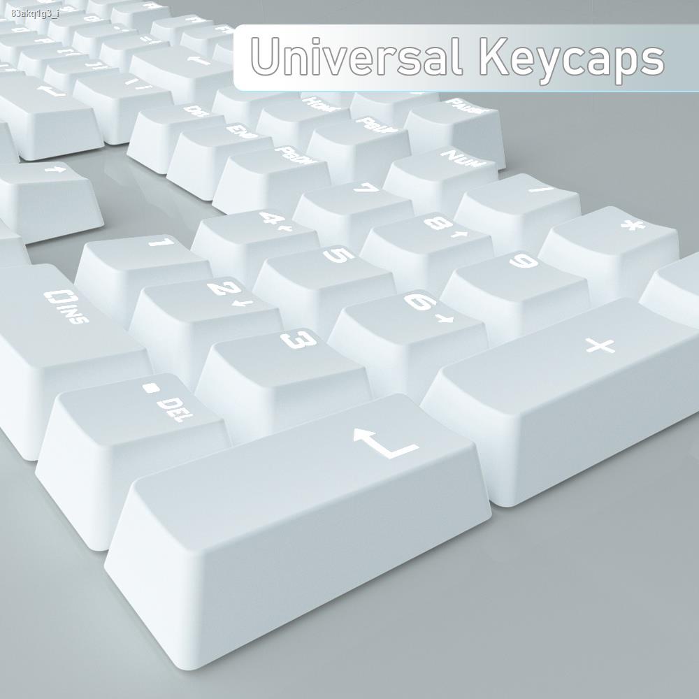 AULA ABS Mechanical two-color keycap 106 Keys Grey + White High Qualty ...