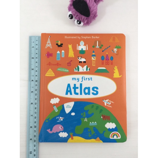 Boardbook my first atlas (มีตำหนิปกเล็กน้อย) หนังสือภาษาอังกฤษมือสอง ...