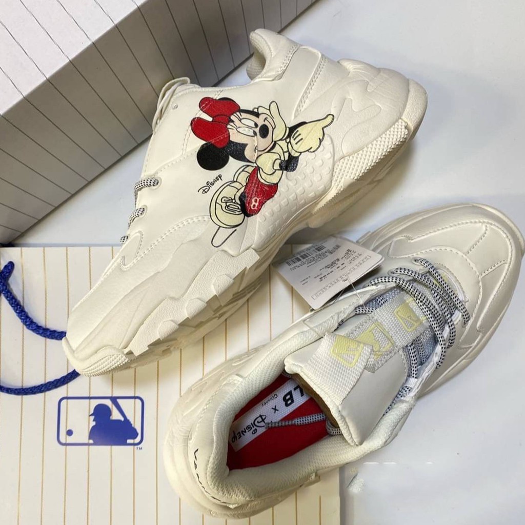 รองเท้า MLB x Disney Minnie Big Ball Chunky Boston มีเก็บเงินปลายทาง ...