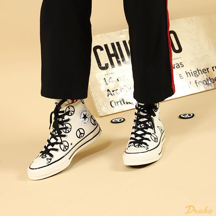 ๑ↂ[ลิขสิทธิ์แท้] CONVERSE Chuck Taylor All Star 70 (Peace Sign) Hi ...