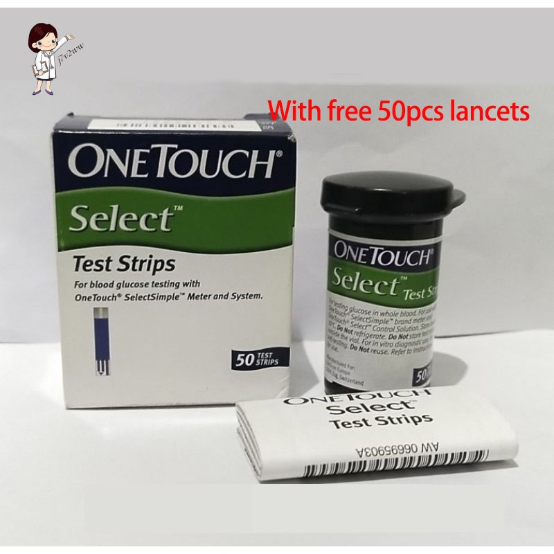 One Touch / Onetouch Select Simple Blood Glucose 50pcs Test Strips ...