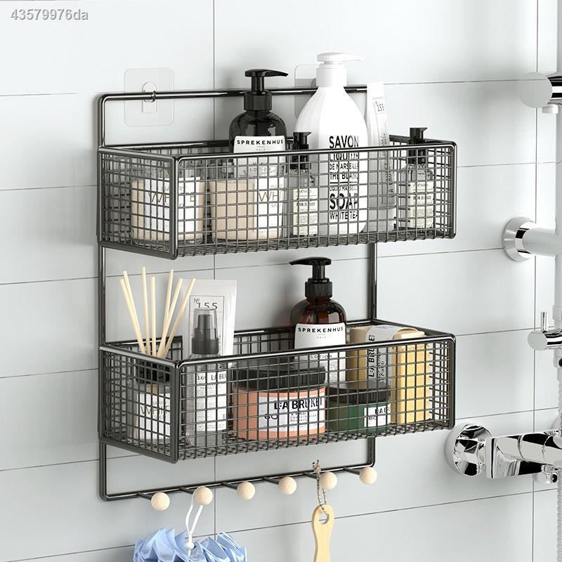 Bathroom rack toilet washstand wall washroom non perforated wall ...