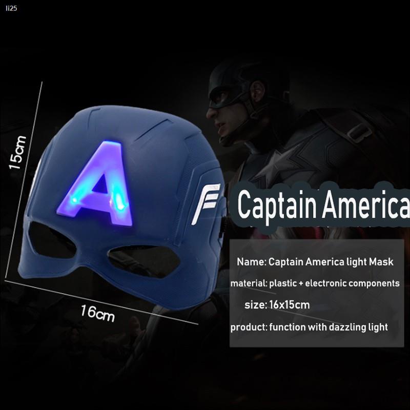 Avengers Mask Marvel LED Superhero Hulk Iron Man Black Captain America ...
