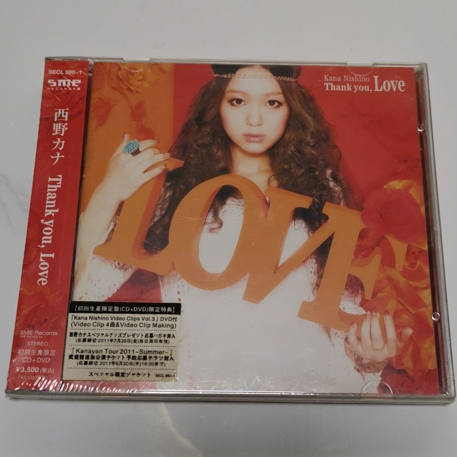 【CD+DVD】 NISHINO KANA THANK YOU LOVE CD+DVD ใหม่ยังไม่ได้เปิด | Shopee Thailand