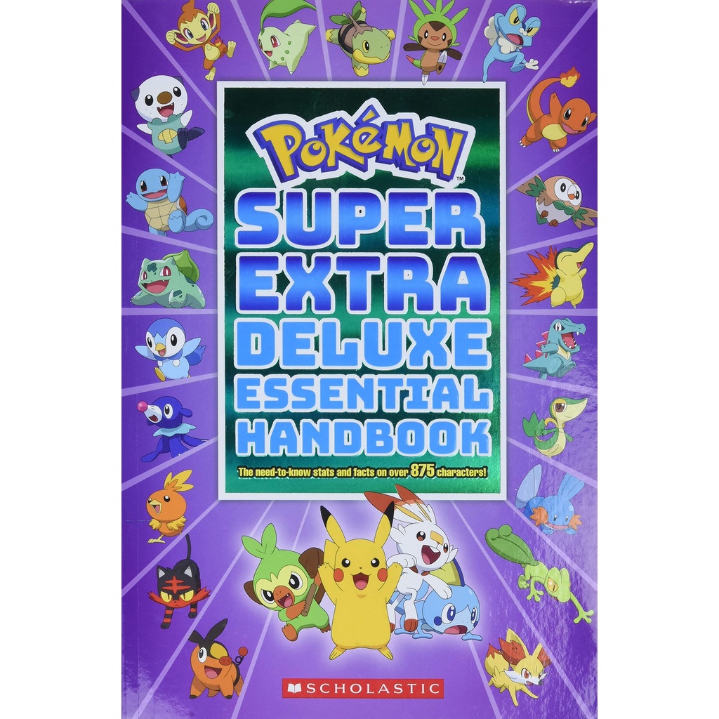NEW! หนังสืออังกฤษ Pokemon: Super Extra Deluxe Essential Handbook ...