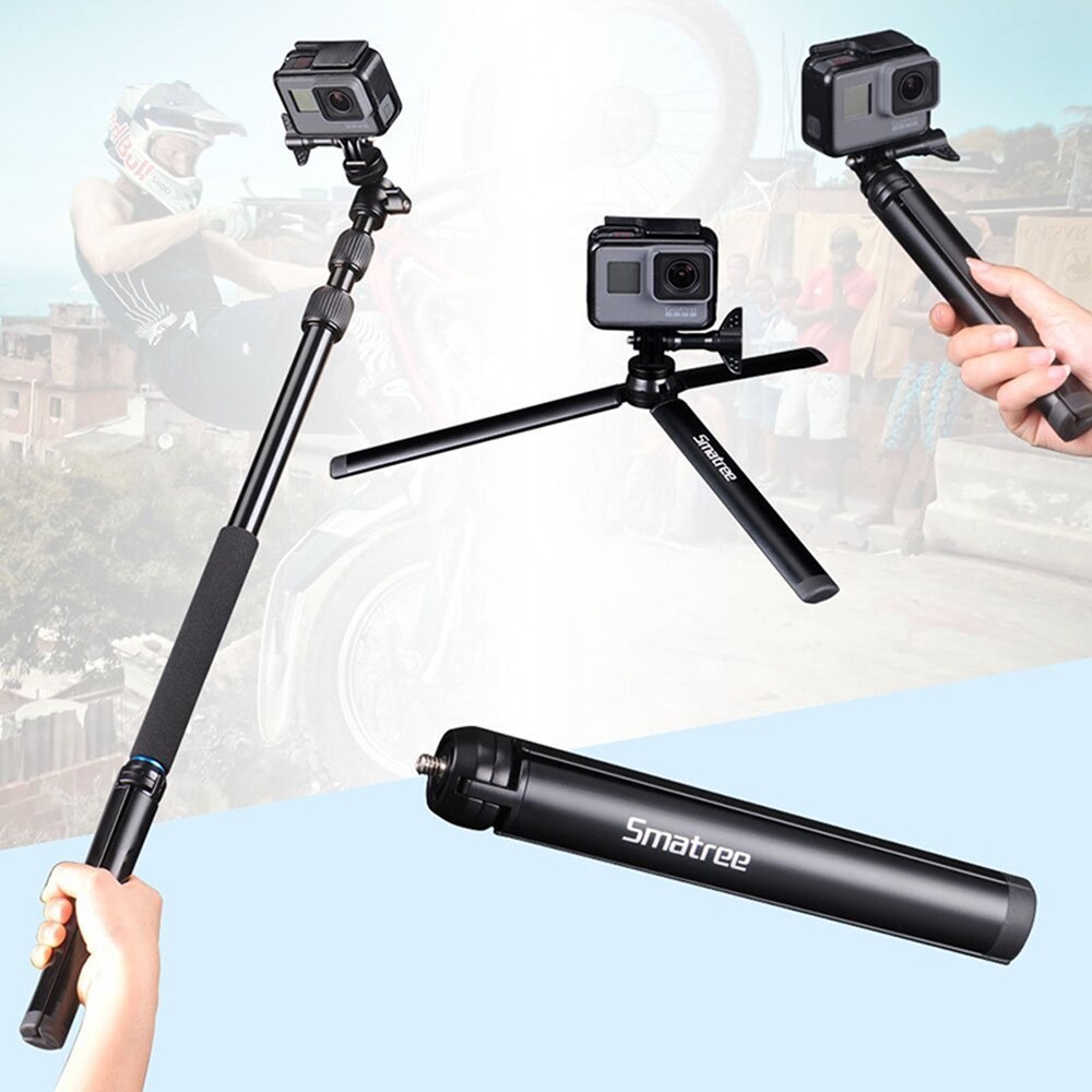 Smatree SmaPole DC Selfie Stick with Tripod Stand for GoPro Hero 5/4/3 ...