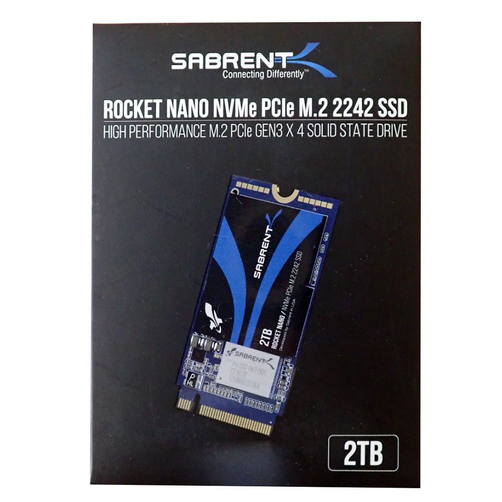 Sabrent 2TB Rocket Nano NVMe PCIe 3.0 M.2 2242 SSD (2500MB/s), SB-1342 ...