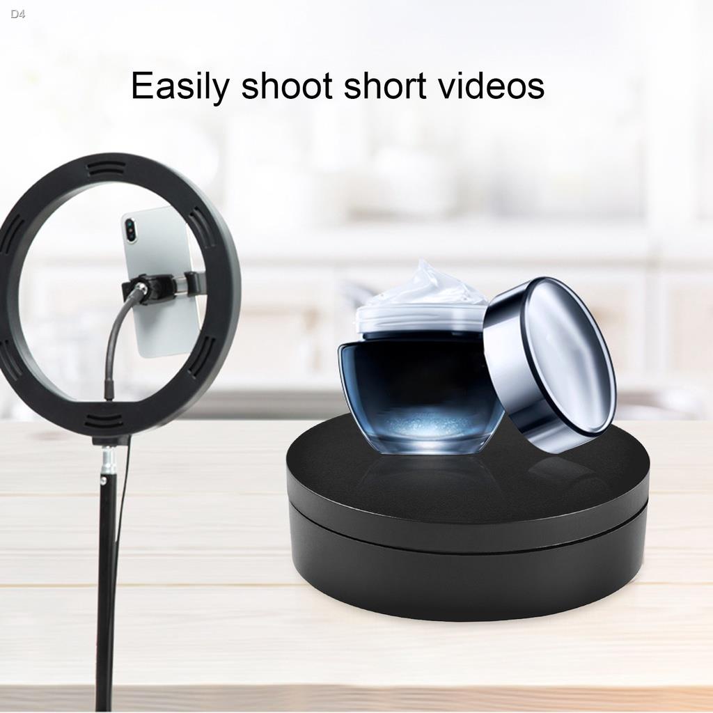 pu Compact Rotating Display Holder 12cm Electric Motorized Turntable ...