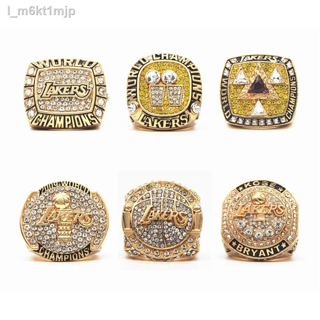 Six-Piece Set Basketball Los Angeles Lakers Championship Ring Kobe ...