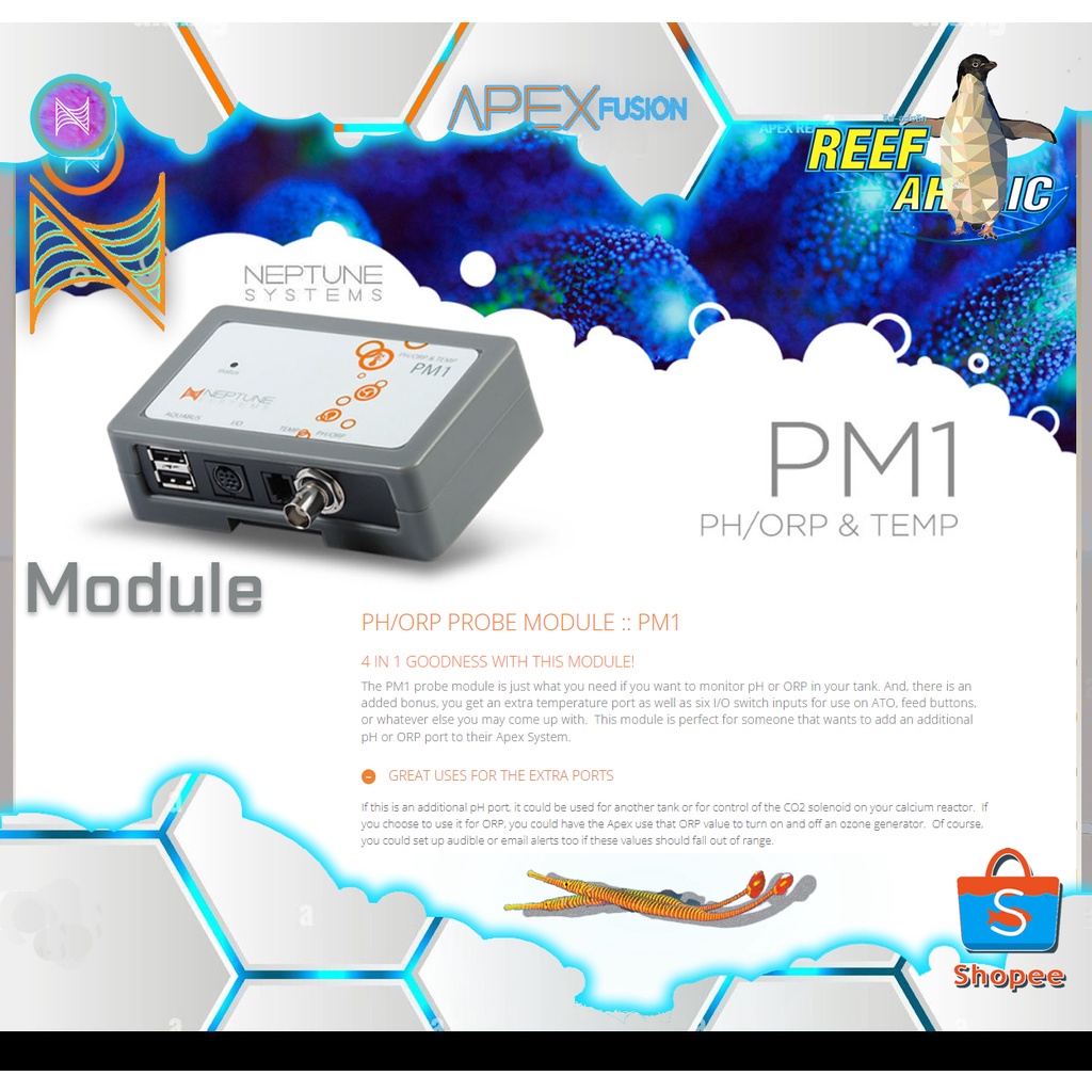 Apex PM1 pH/ORP Temp Probe Module | Shopee Thailand