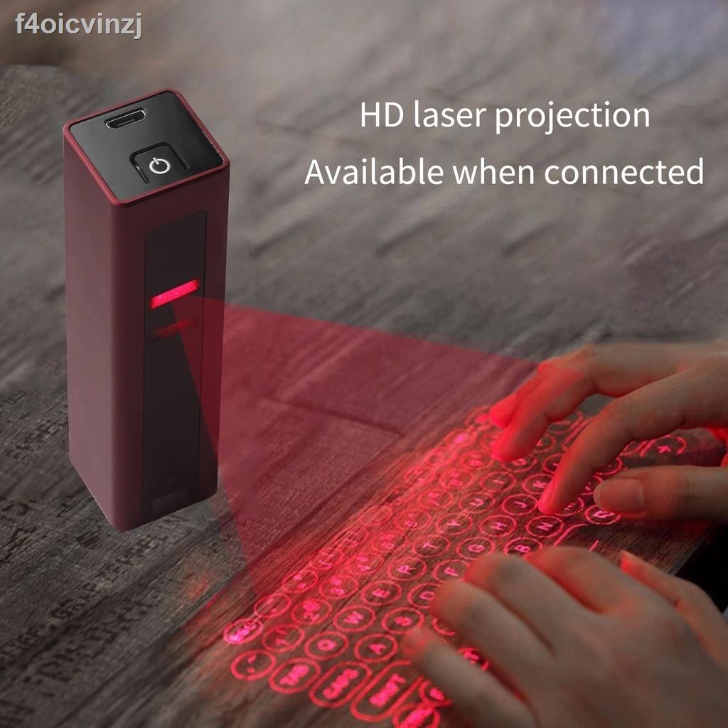 New Portable Bluetooth Laser Keyboard and Mouse Wireless Mini Silent ...