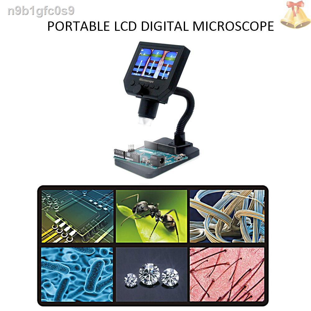 G600 Portable LCD Digital Microscope with High Brightness 8 LEDs and ...
