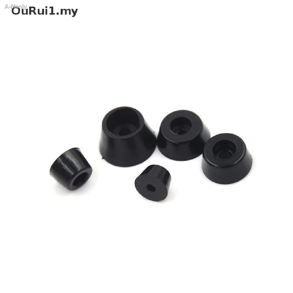 {FCC} 10Pcs Black Rubber Round Cabinet Instrument Case Feet Foot ...