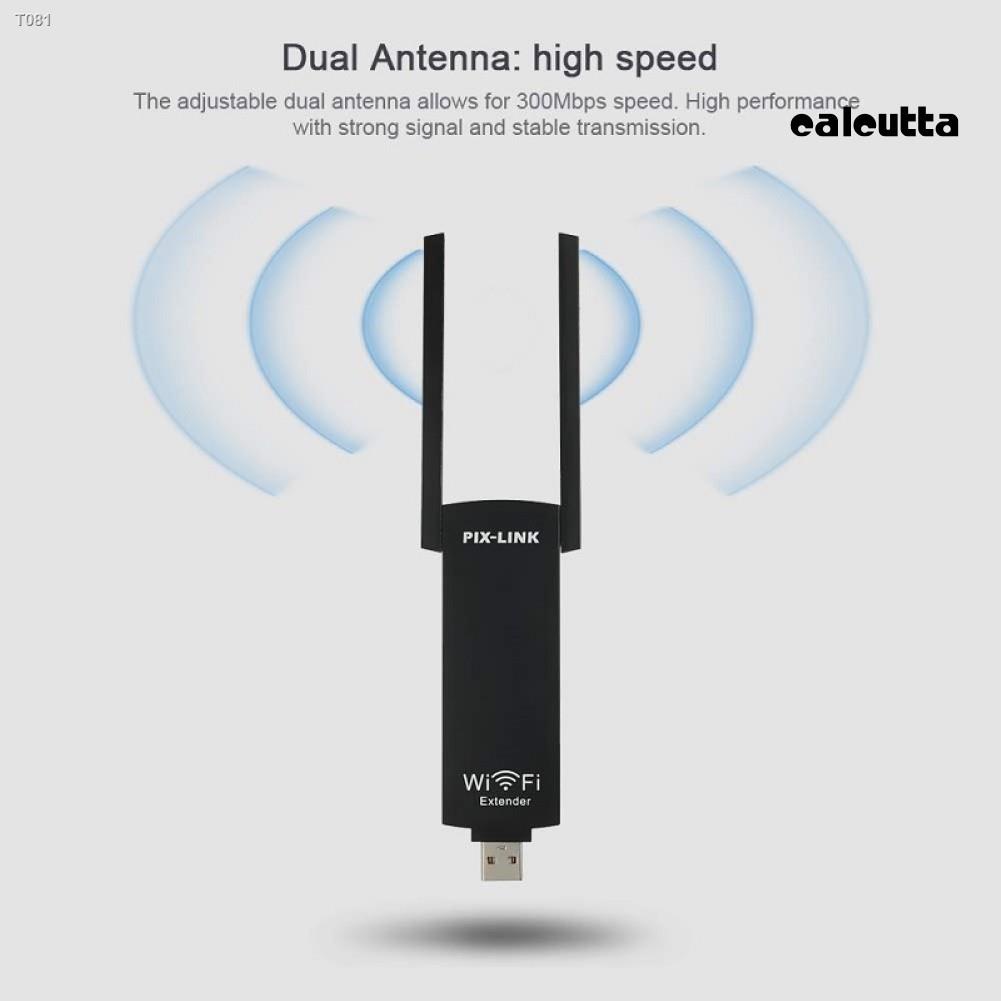 【Ready stock】300Mbps Dual Antennas Wireless WiFi Router USB Repeater ...