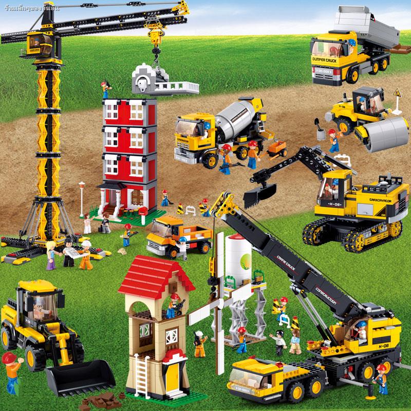 Lego City Heavy Engineering Team Crane Engineering Truck Construction ...