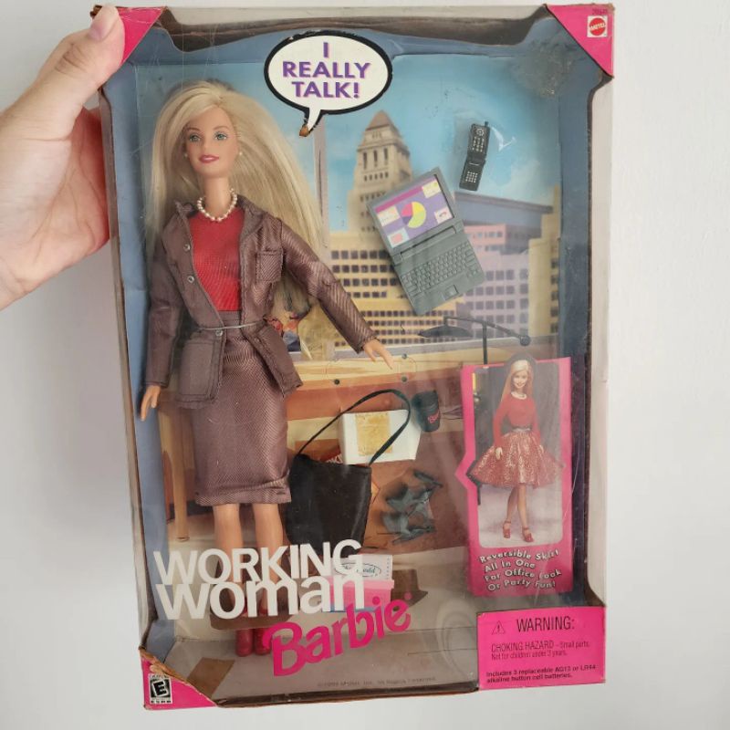 Barbie working women - I really talkเปลี่ยนชุดได้ พูดได้หลายประโยค รีแพ ...