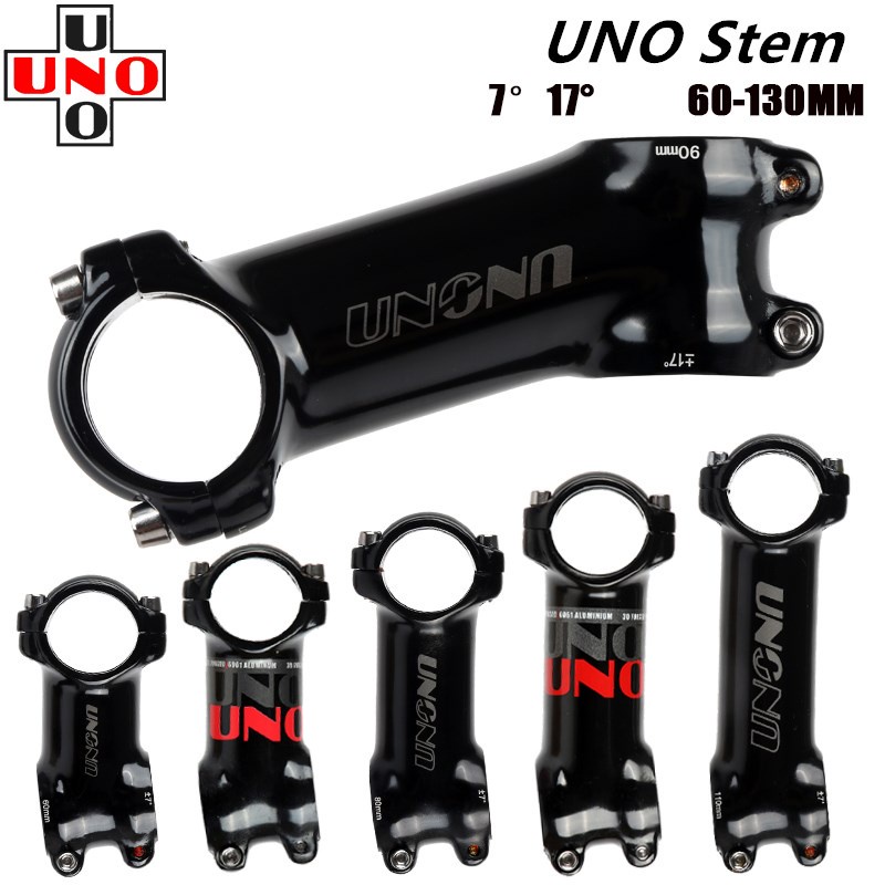 UNO Red Black Stem Bike Ultralight 7 17 Degree MTB Road Stem for 28.6 ...