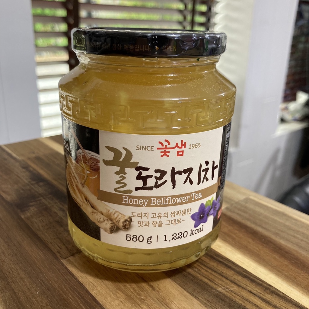 ชาโสมเกาหลี น้ำผึ้ง kkoh shaem honey bellflower tea 580g | Shopee Thailand