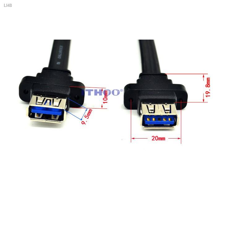 ⊕Motherboard USB3.0 19/20Pin Header to Dual Ports USB 3.0 Female Screw ...