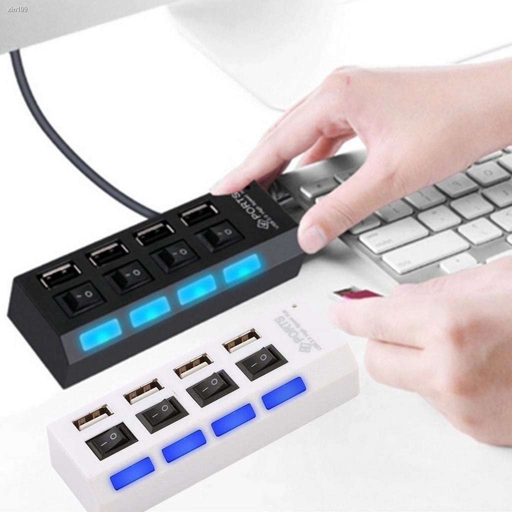 ☒Usb High Speed 4-Port Hub Independent Switch Hub Four-Position ...