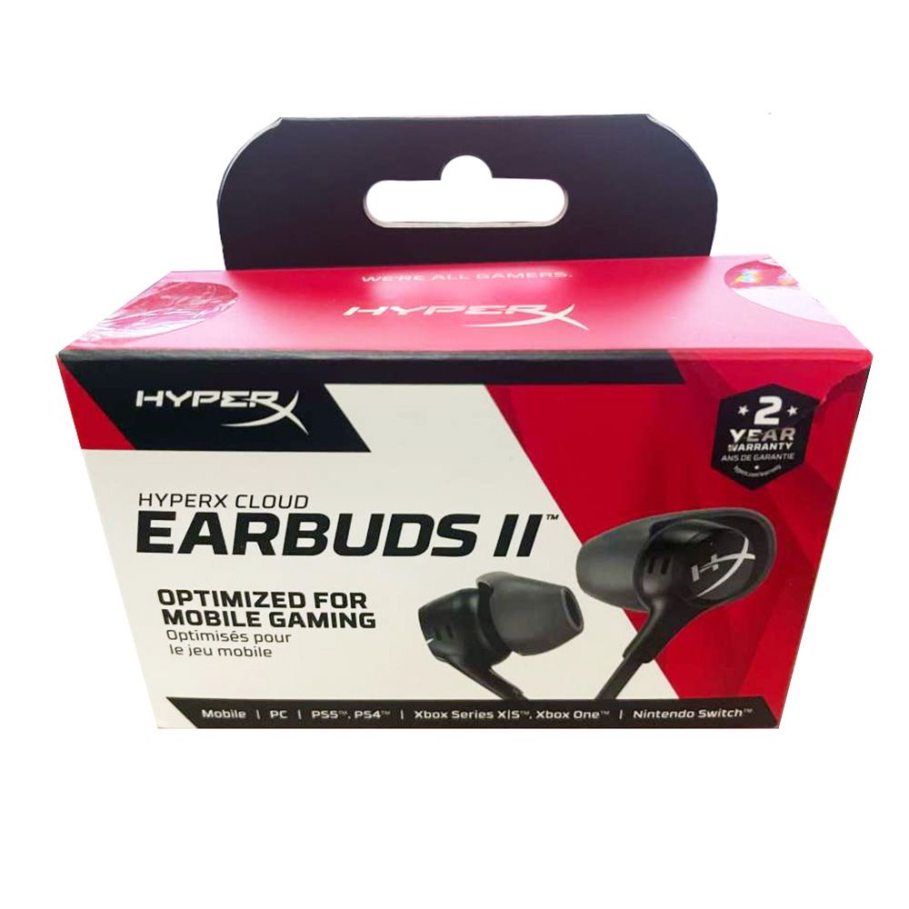 HyperX Cloud Earbuds II ( Black ) 3.5mm Wired Gaming Earbuds, 70N24AA ...