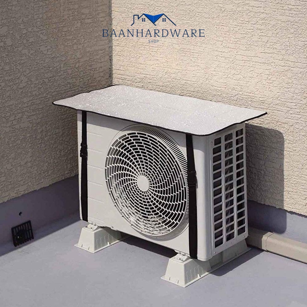 BAANHARDWARE ผ้าคลุมเครื่องปรับอากาศ อลูมิเนียมฟอยล์ กันน้ํา กันความ ...