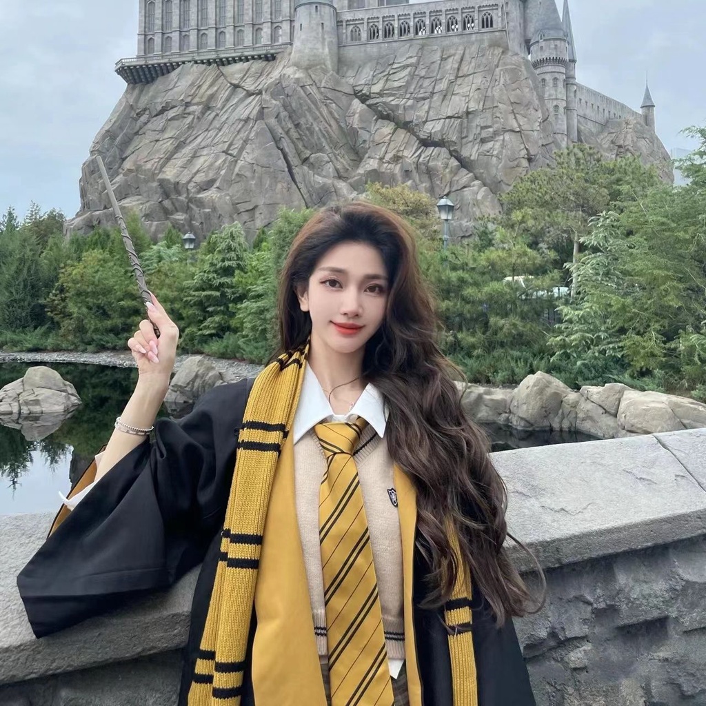 ☃ ∈เสื้อคลุมแฮร์รี่ พอตเตอร์ เสื้อคลุมมายากล USJ Universal Studios เสื้อผ้า COS เสื้อคลุมกันหนาว ...