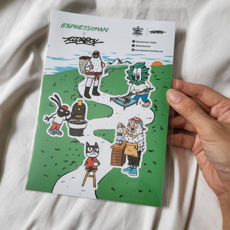 sticker KFC Jecksbkk espressoman 1000RBOY bonsoy Gluta story Garmin ...
