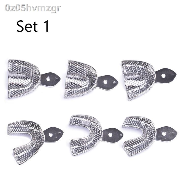 Dental Autoclavable Metal Impression Trays Perforated Tray | Shopee ...