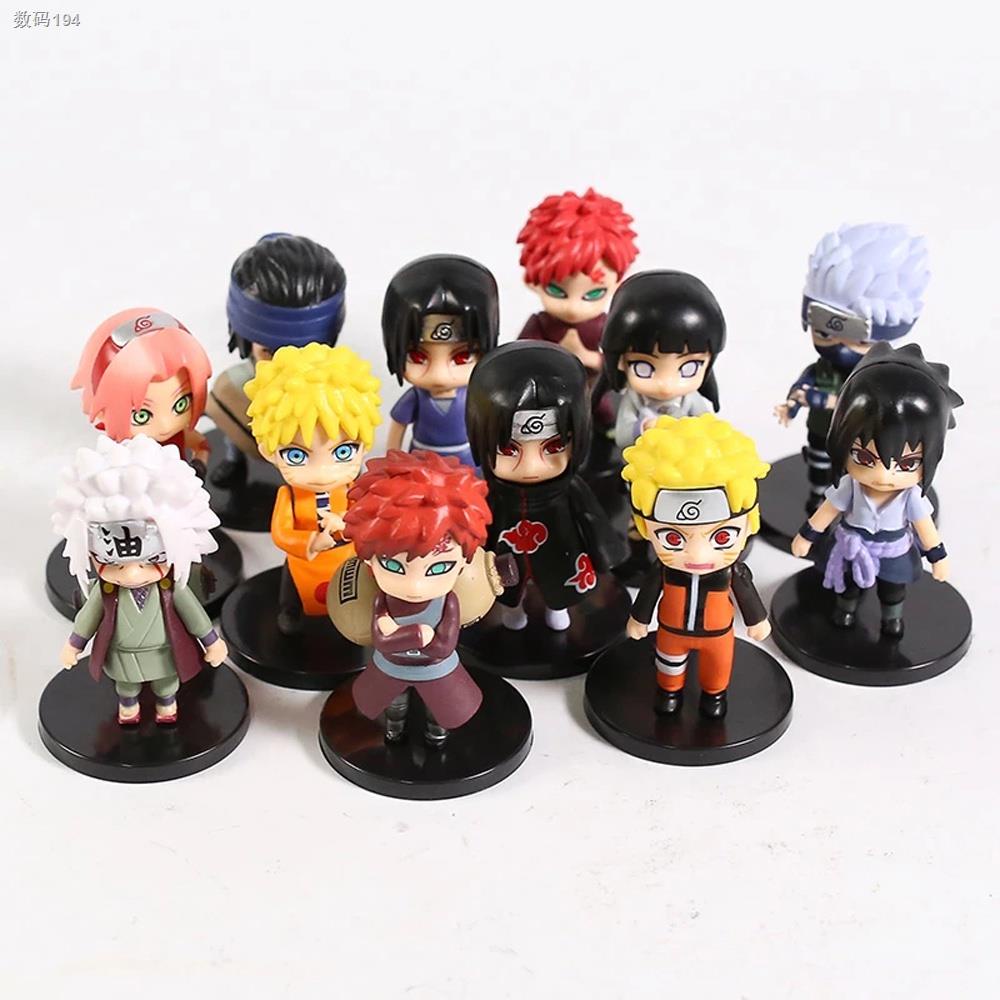 FISHSTICK 6pcs/Lot Naruto PVC Toys Kakashi Action Figures 7cm Sasuke ...