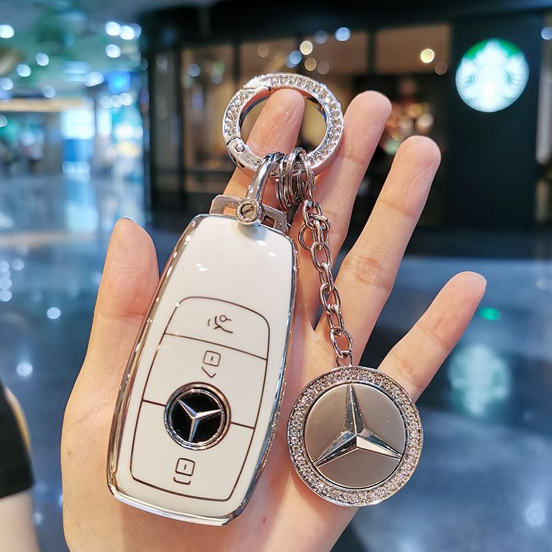 * เคสกุญแจรีโมทรถ * ชุดกุญแจ Mercedes-Benz C-Class B-Class E-Class GLC300L 260L กระเป๋า e300l ...