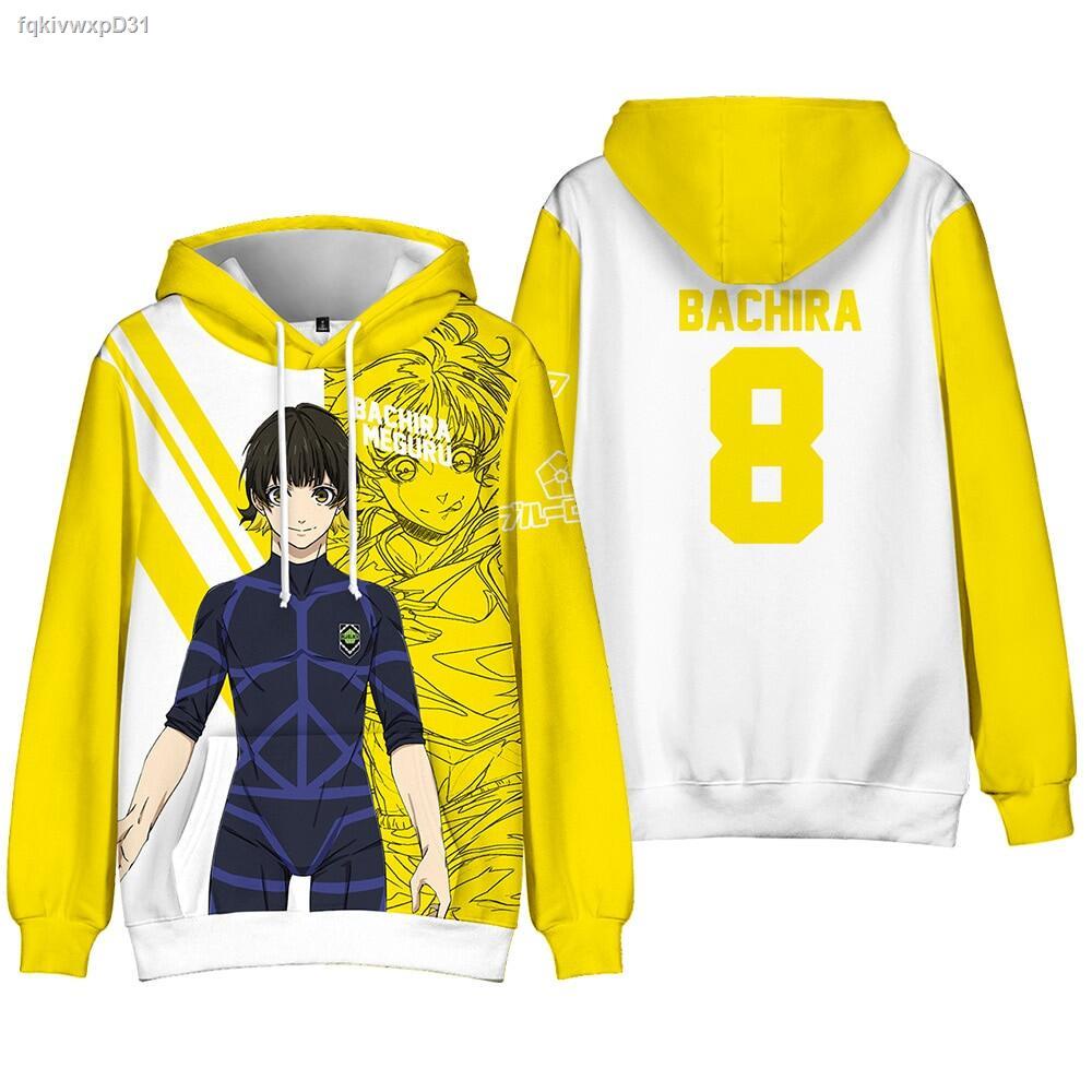 2022 Anime BLUE LOCK Cosplay Costume Hoodies 3D Printed Isagi Bachira ...